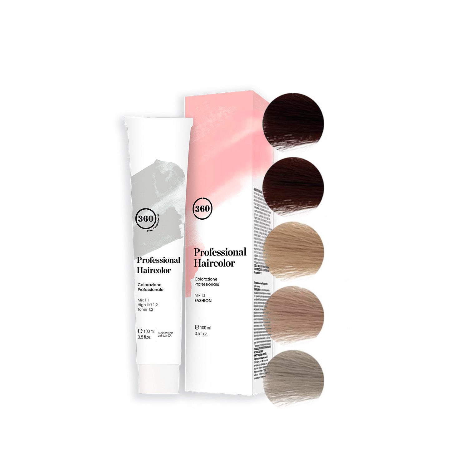 360 Professional Permanent Hair Color - Brunette Shade Series ...